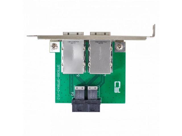 Dual Ports Mini SAS SFF-8088 To Internal SAS HD SFF-8643 PCBA Female ...