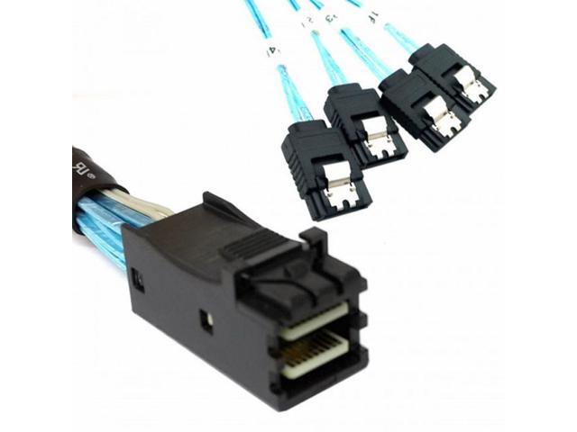Internal Mini SAS HD SFF-8643 Host to 4 SATA 7pin Target Hard Disk ...