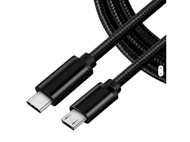 USB Type C to Micro V8 Cable Nylon Braid Charge & Data OTG Tipo C Cords ...