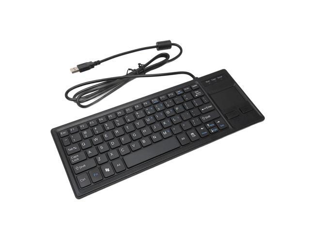 Ultra Slim Keyboard with Touchpad Wired Mini Compact Touch Keyboard ...