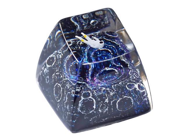 Blue Purple Galaxy Astronaut Artisan Keycap R1 SA Profile Custom ...