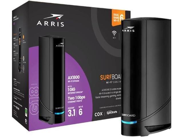 ARRIS (G18) - Cable Modem Router Combo - Fast DOCSIS 3.1 Multi-Gigabit ...