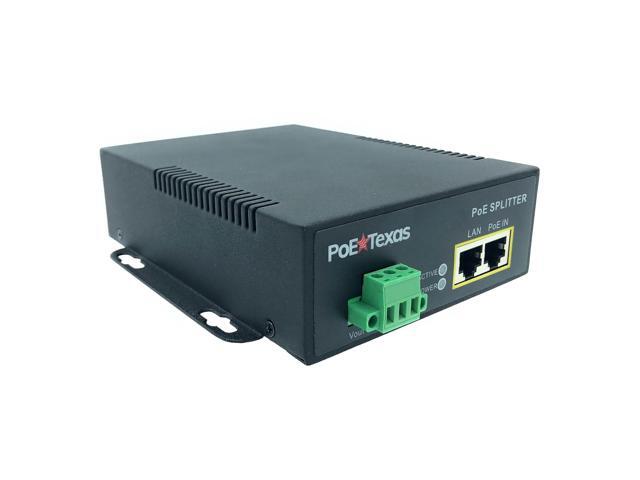 PoE Texas 802.3bt PoE++ to 12V Splitter with 60W Output - Works with Cisco UPOE & 802.3bt ...