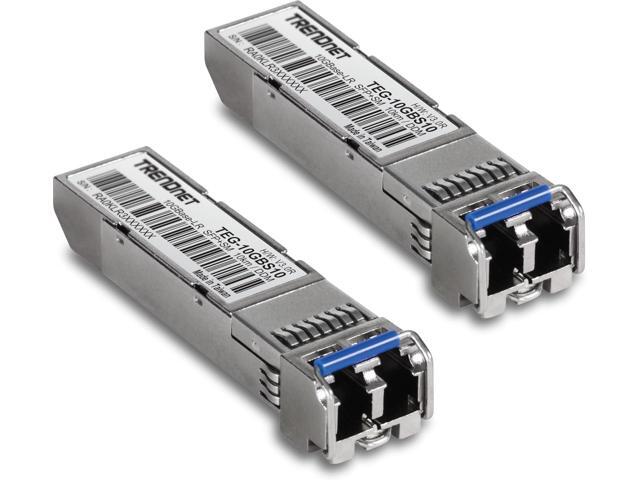 TRENDnet 2-Pack SFP to RJ45 10GBASE-LR SFP+ Single Mode LC Modules, TEG ...