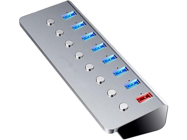 OSALADI 1pc Port USB Hub Charging Port USB Splitter Independent Control ...