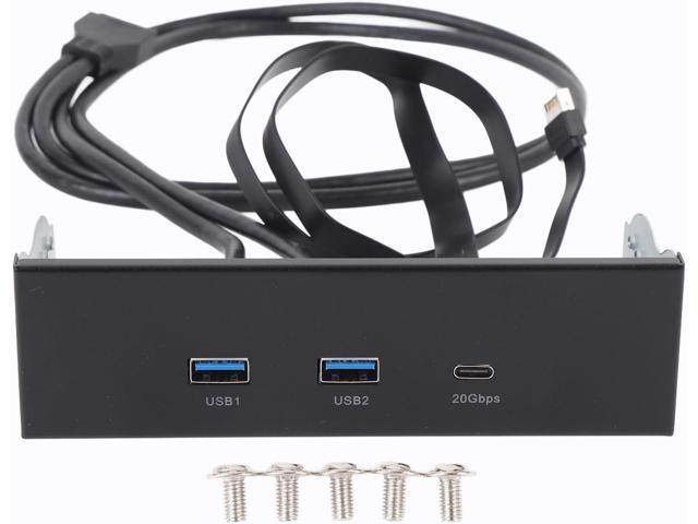 USB Front Panel Hub, GEN2x2 USB A Type C 3 Ports Front Panel USB Hub, 5 ...