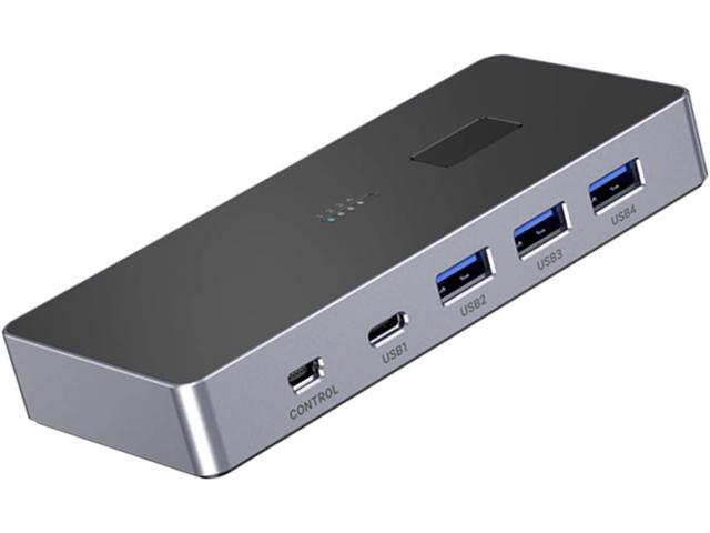 USB3.0 Switcher 4 Computers Keyboards Switcher USB Hub Selecting For PC ...