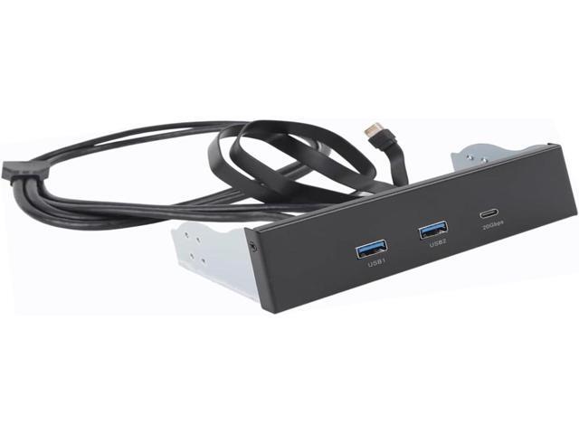 USB 3.2 Gen 2 Front Panel Hub with Type C Port for PC Computer, High ...