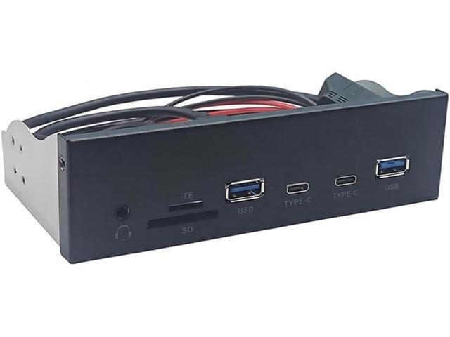 Industrial 5.25inch USB3.2 Gen1 Front Panel Hub 5Gbps 19pin to USB Port ...