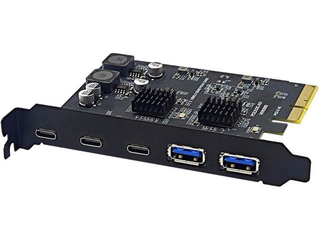 PCIE USB Expansion Card Expand PC Connectivities Fast Data Transfer USB ...