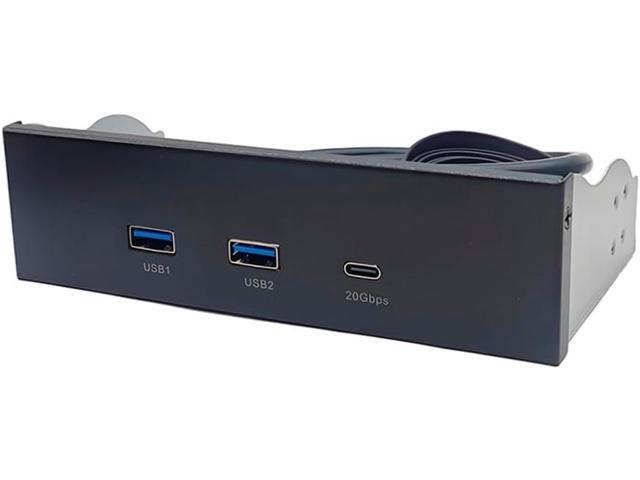 5.25inch Drive Bay Panel USB3.2 Type C Hub A Port for PC Case with ...