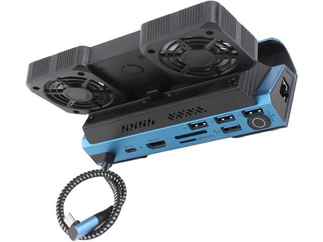 9 in 1 RGB Docking Station with Dual Cooling Fans for Steam Deck, 4K ...