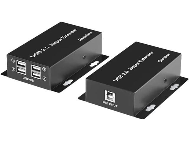 Lhnjimrsy USB 2.0 Super Extender 50M Prolong Over CAT6 Cable 4 Port USB ...