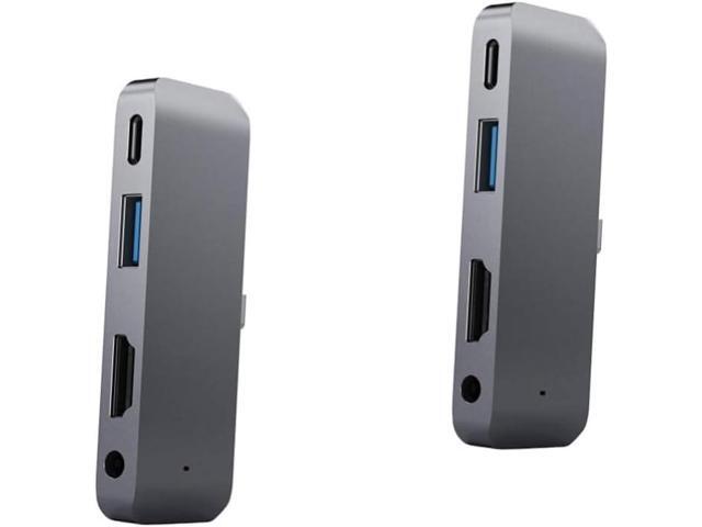 jojofuny 2pcs 4k Hub Adapter USB c Pd Charging Hub USB 3.0 3.5mm ...