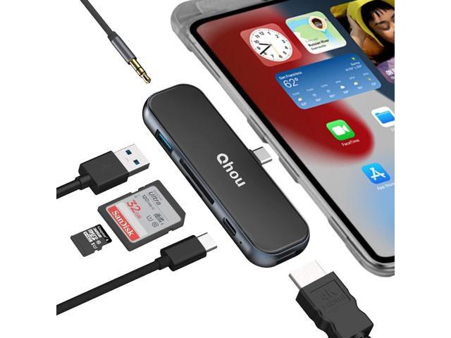 6 in 1 USB C Adapter for iPad Pro, USB C Multiport Hub for iPad Pro ...
