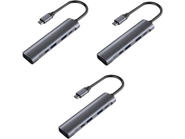 Hemobllo 3pcs Type-c USB Hub Adapter Lightweight Portable USB Splitter ...