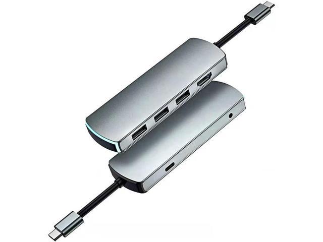 6 in 1 USB Hub Type-C USB Hub Multi Splitter Adapter 6 Ports USB Hub ...