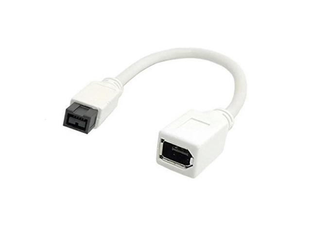 FOR The White IEEE 1394 6PIN Female to 1394b 9PIN male Firewire 400 TO ...