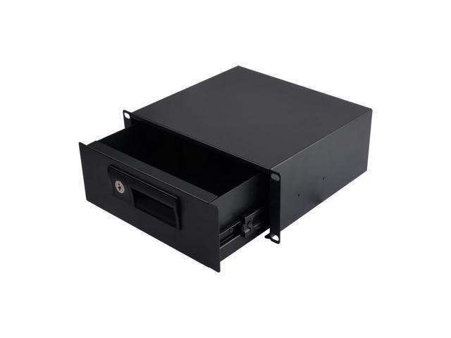 52Pi 2U Rackmount Lockable Drawer, 10 inch Server Cabinet Case for ...