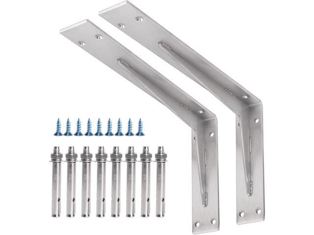 Shelf Bracket Heavy Duty 14x8x2 in, 1/5IN Extra Thick Solid L Brackets ...