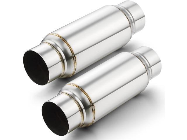 Exhaust Resonator 3" Inlet, 3" Inlet 3" Outlet 12" Overall Length ...