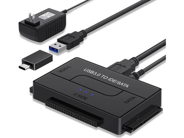 WISDUM USB 3.0 to SATA and IDE Adapter,External Hard Drive Ultra ...