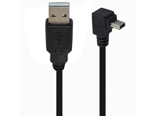 DIXSG 90 Degree Mini USB Cable Angle Mini 5pin USB B Male to USB 2.0 ...