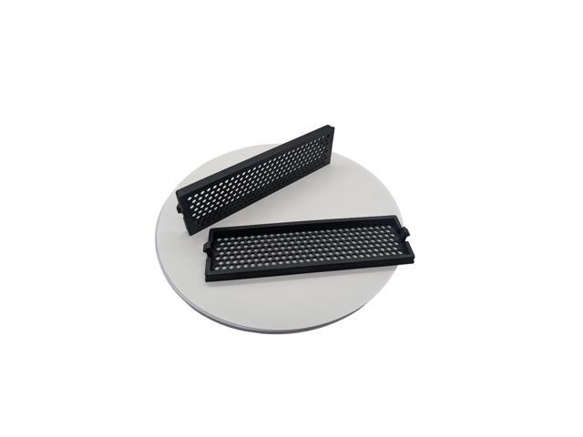2x - 5.25 inch optical drive bay cover vented hexagon small hex . black ...