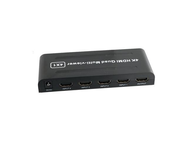 HDMl splitter -four inputs to one output switcher -one screen with four ...