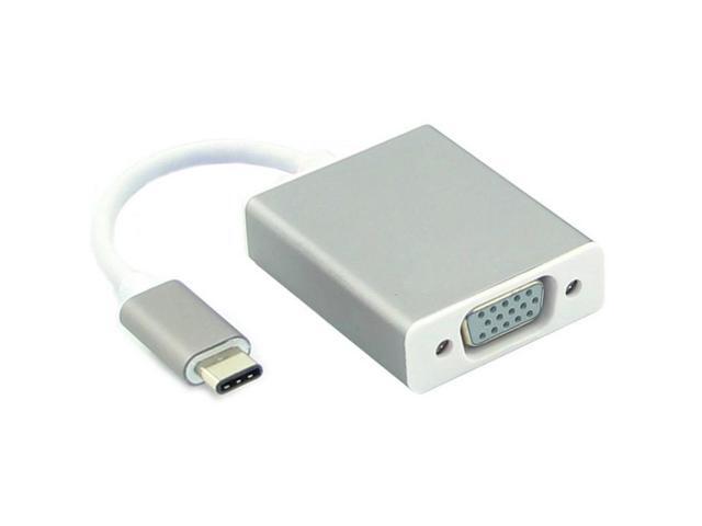Type C to VGA Adapter 1080P USB-C to VGA High-Definition Extension ...