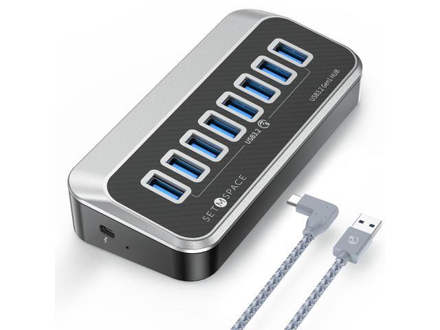 7-Port USB Hub, USB 3.2 Gen1 Hub, USB C Hub with 7 USB 5Gbps Data ...