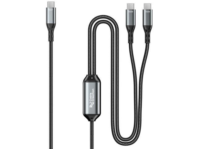 CableCreation USB C Cable 2-in-1, 4ft Long 6ft USBC to Dual USB-C, USB ...
