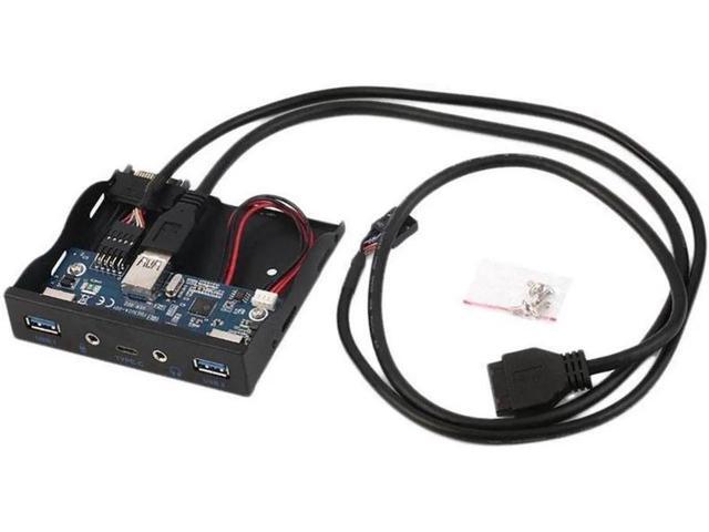 Internal USB 3.1 Gen 1 Type C + 2 x USB 3.0 Port Hub Front Panel w/ HD ...