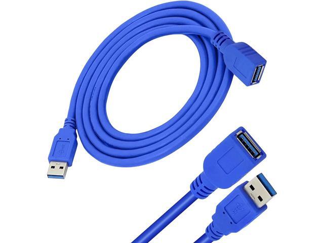 USB 3.0 Extension Cable 3-Pack (0.5m/1.6FT),USB 3.0 High Speed Extender ...