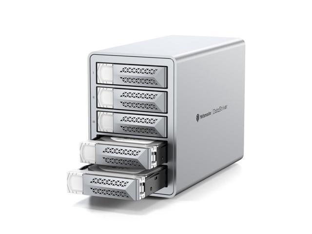 Yottamaster 5 Bay Hard Drive Enclosure, 10Gbps Daisy-Chain 5 Bay DAS ...