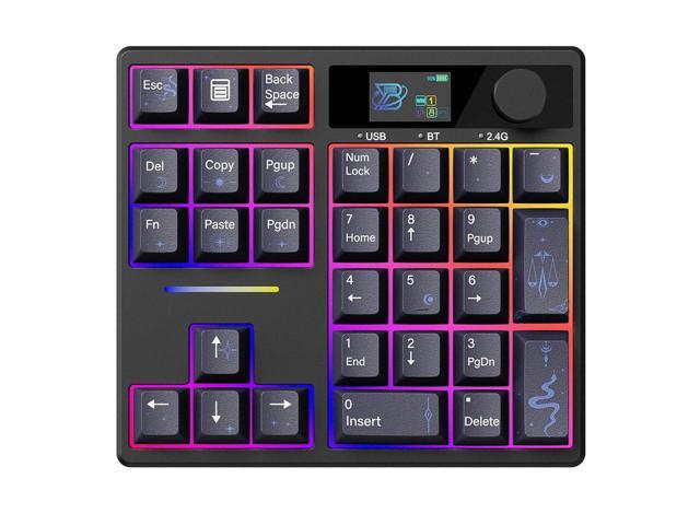 ZMX X BOYI TD31Pro Mechanical Numpad,Hot Swap Wireless BT5.0/2.4GHz ...