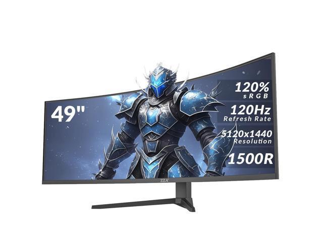 ZZA 49" Curved Gaming Monitor | 49 Inch Screen, 5120x1440 Dual QHD ...