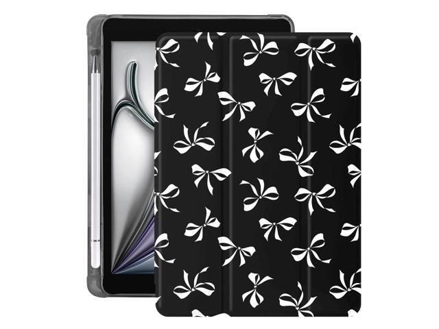 Idocolors Lovely White Bow Pad Case for 10.2 Inch iPad 9th/7th/8th ...