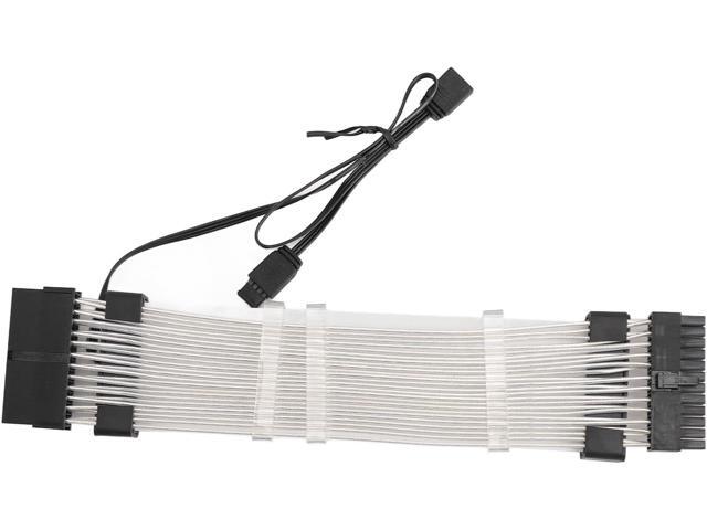RGB PSU Cable, 24 Pin ATX RGB Power Extension Cable, Support 5V 3 Pin ...