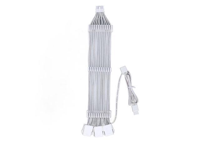 ARGB GPU Power Supply Cable, White Design, 3x8Pin High Performance, LED ...