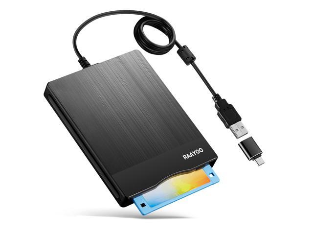 RAAYOO Floppy Disk Reader 3.5 inch USB A/C Floppy Disk Drive for PC ...