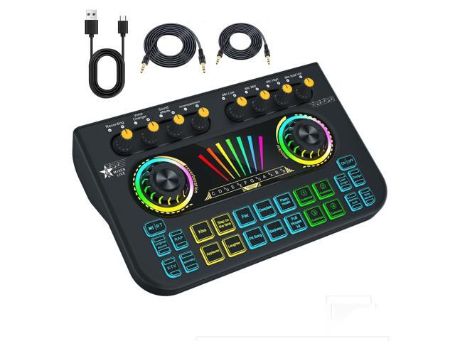 _Mega Brand Gaming Audio Mixer Sound Board Mixer USB Audio Interface ...