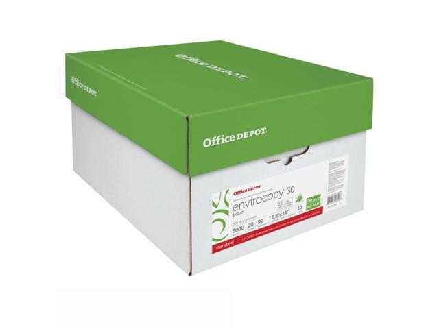 Office Depot EnviroCopy 30 Paper, 8 1/2in x 14in, 20 Lb, 30% Recycled ...