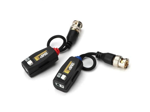 1Pairs 8MP BNC Video Balun Connector Transmission Twisted Pair ...