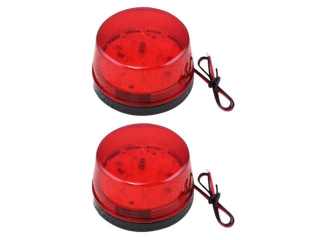 2X 12V Alarm Led Flashing Strobe Light For Home Security Alarm System ...