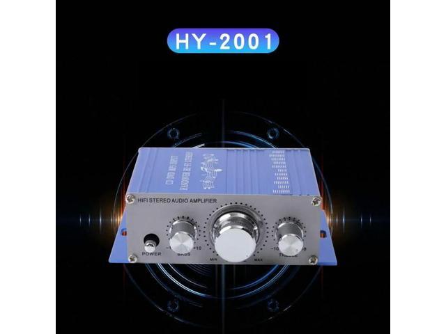 Small 12V 2CH Mini Hi-Fi Stereo Audio Amplifier AMP Universal for Car ...