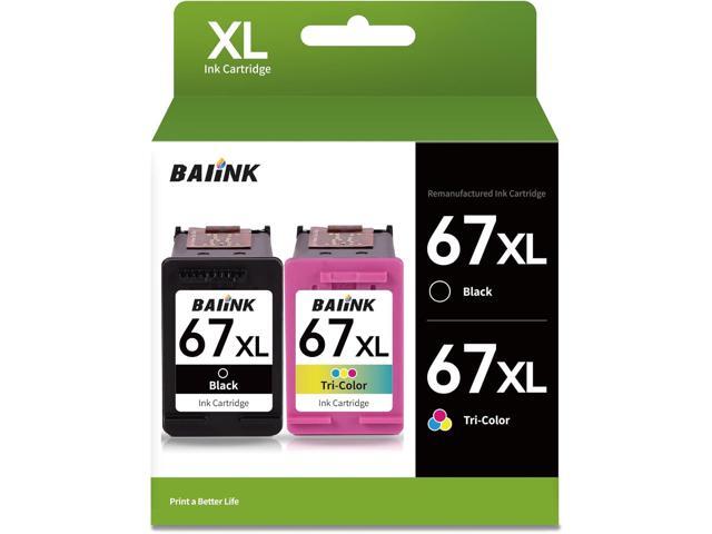 BAIINK Remanufactured Ink Cartridge Replacement for HP Ink 67 XL 67XL ...