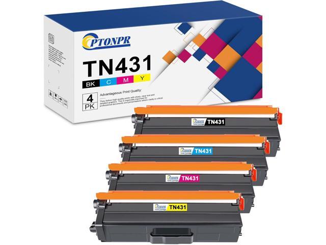 TN-431BK TN-431C TN-431M TN-431Y Toner Cartridge 4-Pack Set Replacement ...