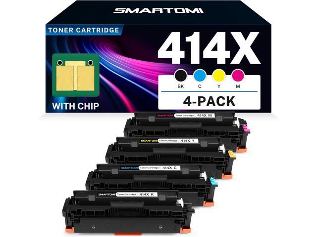 414X Toner Cartridges 4 Pack High Yield (with Chip) Compatible ...