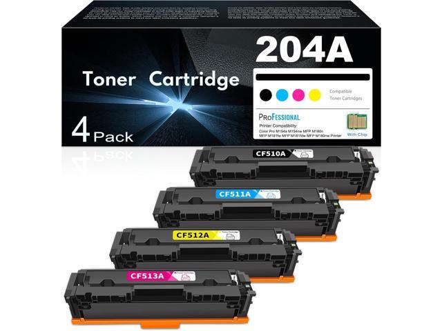 204A Toner Cartridges 4 Pack Replacement for HP 204A Toner CF510A ...